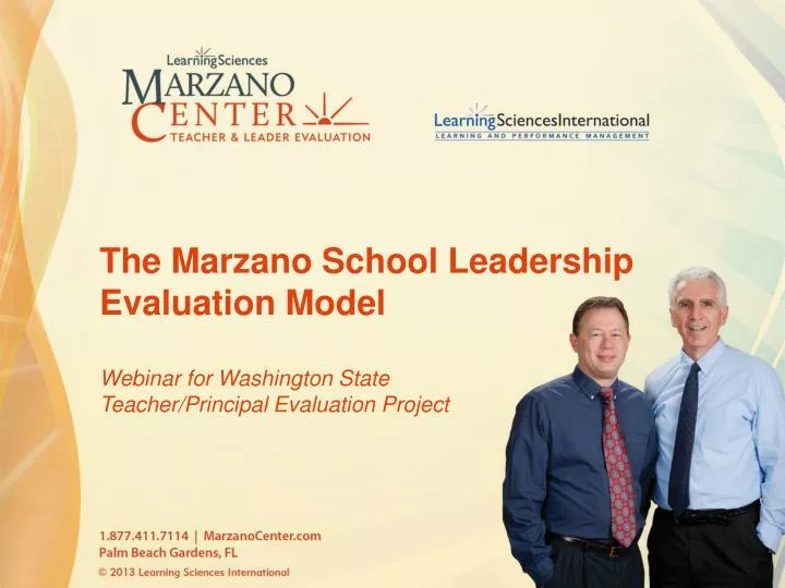PPT - The Marzano School Leadership Evaluation Model Webinar for ...