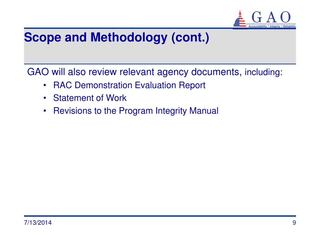 PPT - Government Accountability Office’s Review of the Recovery Audit ...