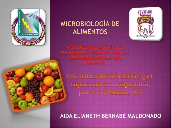 PPT - MICROBIOLOGÍA DE ALIMENTOS PowerPoint Presentation, free download ...