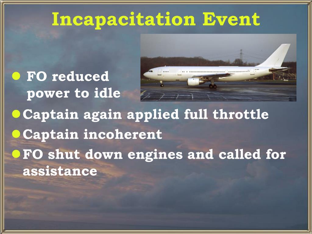 PPT - Investigation of In-flight Medical Incapacitations and ...