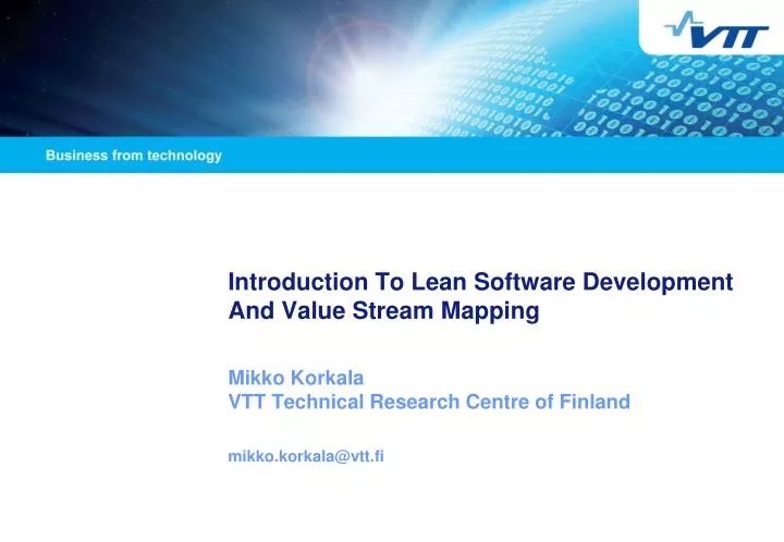 PPT - Introduction To Lean Software Development And Value Stream ...