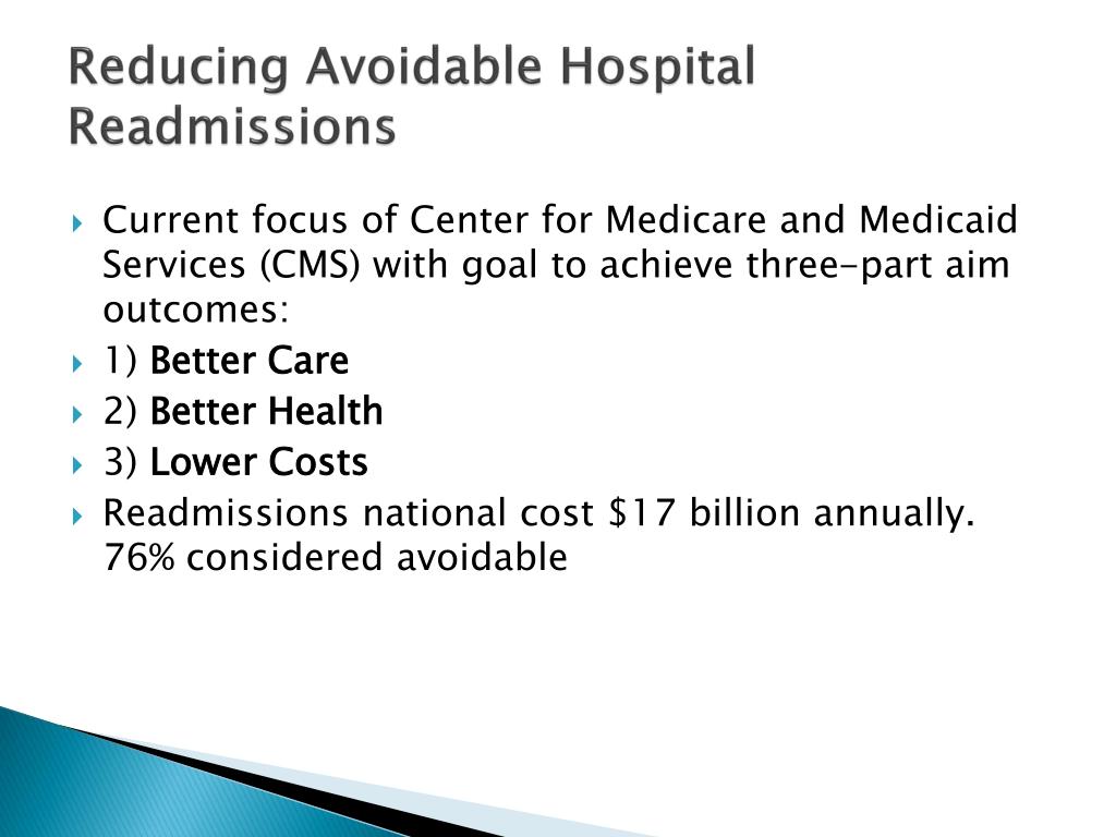 PPT - Reducing Hospital Readmissions PowerPoint Presentation, free ... PPT - Reducing Hospital Readmissions PowerPoint Presentation, free ...
