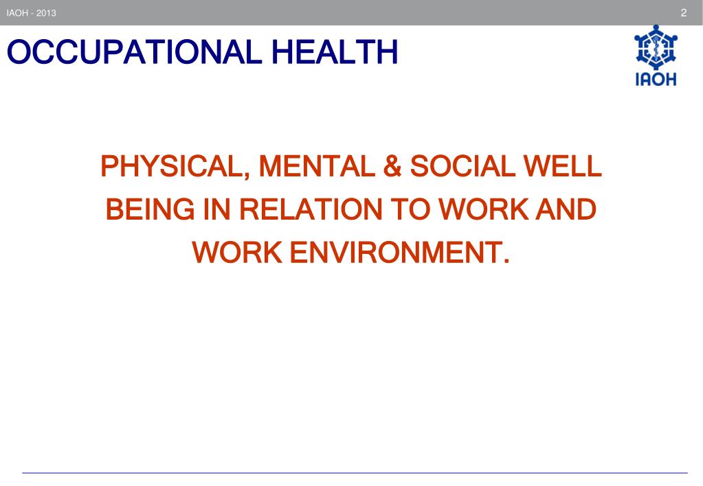 PPT - Care Without Scare…! Occupational Health for Health Care Workers ...