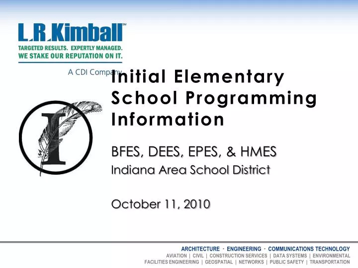 PPT - Initial Elementary School Programming Information PowerPoint ...