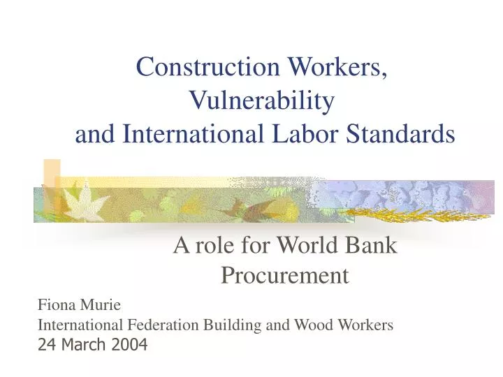 PPT - A role for World Bank Procurement PowerPoint Presentation, free ...