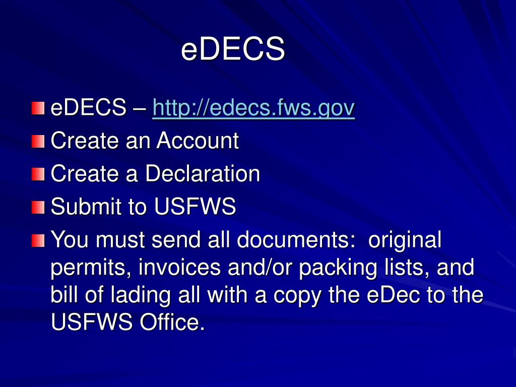 PPT - U.S. FISH & WILDLIFE SERVICE WILDLIFE INSPECTION PROGRAM ...