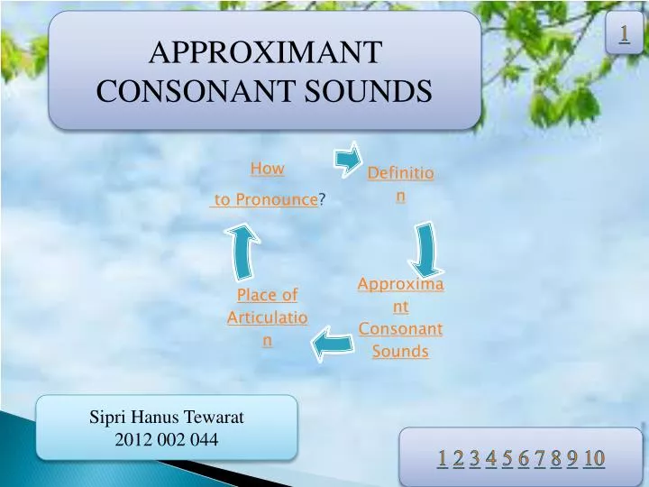PPT - APPROXIMANT CONSONANT SOUNDS PowerPoint Presentation, free ...
