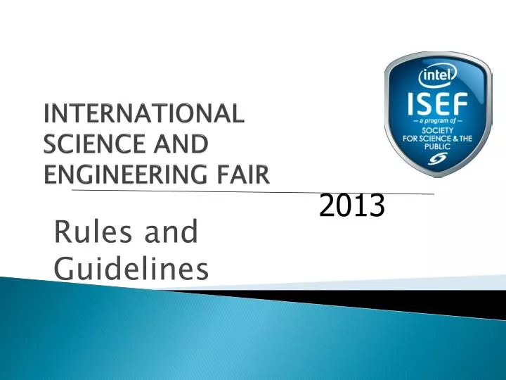 PPT - INTERNATIONAL SCIENCE AND ENGINEERING FAIR PowerPoint ...