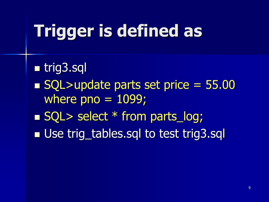 Ppt Cpsc 4670 Database Security And Auditing Oracle Plsql Triggers Powerpoint Presentation