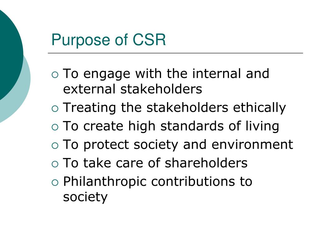 PPT - CSR is a win- win opportunity for companies, financial investors ...