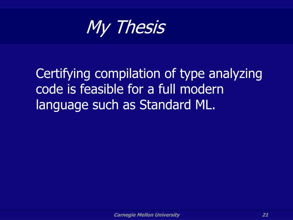 PPT - Certifying Compilation for Standard ML in a Type Analysis ... PPT - Certifying Compilation for Standard ML in a Type Analysis ...