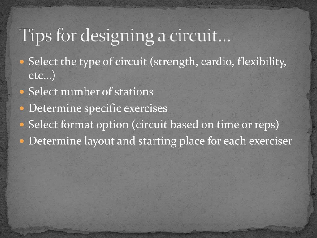 PPT - Circuit Training PowerPoint Presentation, free download - ID:1743794