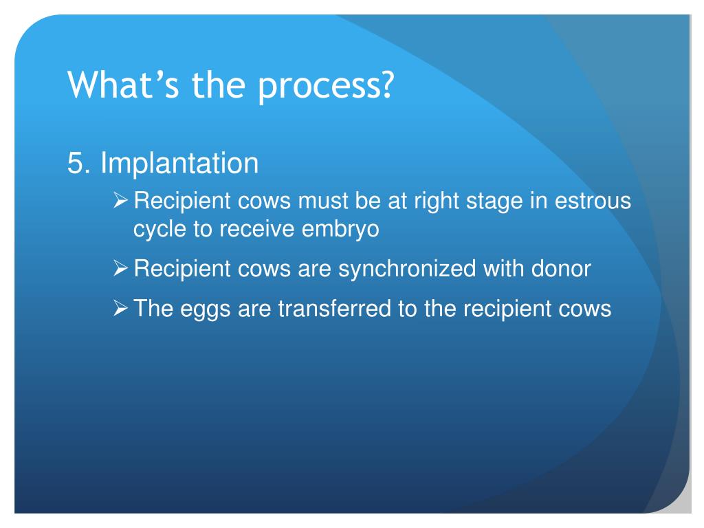 PPT - Got Babies? Embryo Transfer in Livestock PowerPoint Presentation ...