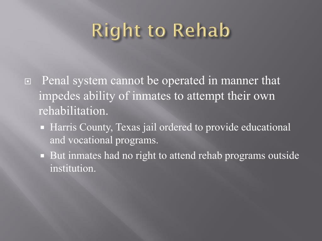 PPT - Constitutional Rights of Inmates Chapter 10 Right to ...