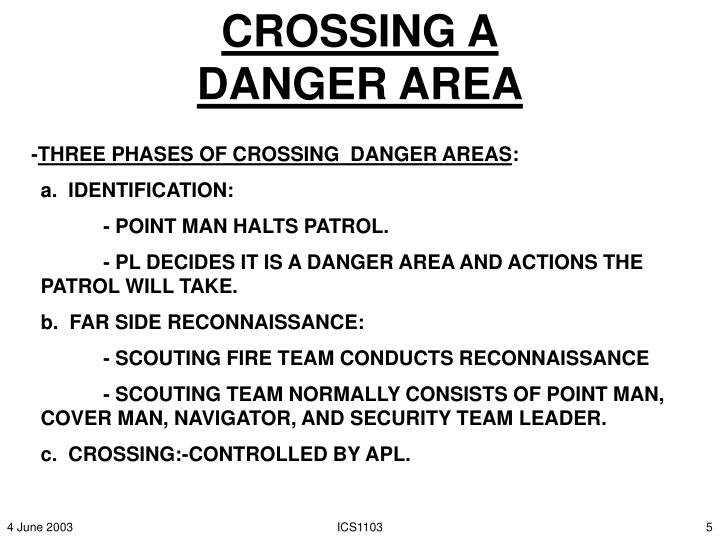 PPT - CROSSING A DANGER AREA PowerPoint Presentation - ID:1744350