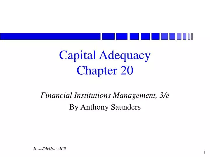PPT - Capital Adequacy Chapter 20 PowerPoint Presentation, free ...