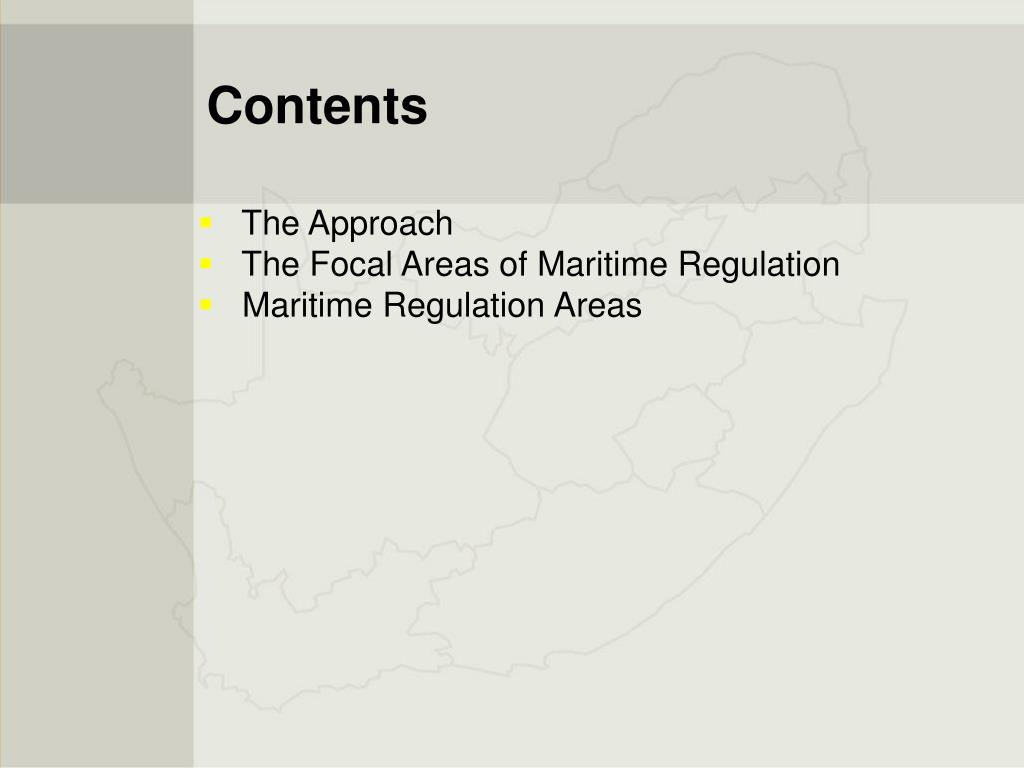 PPT - Maritime Transport Regulation The Five Years Ahead PowerPoint ...