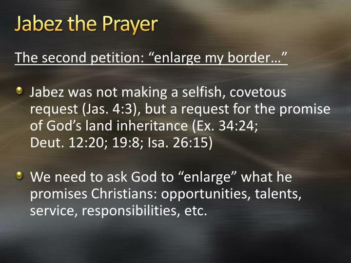PPT - The Prayer of Jabez PowerPoint Presentation - ID:1745751