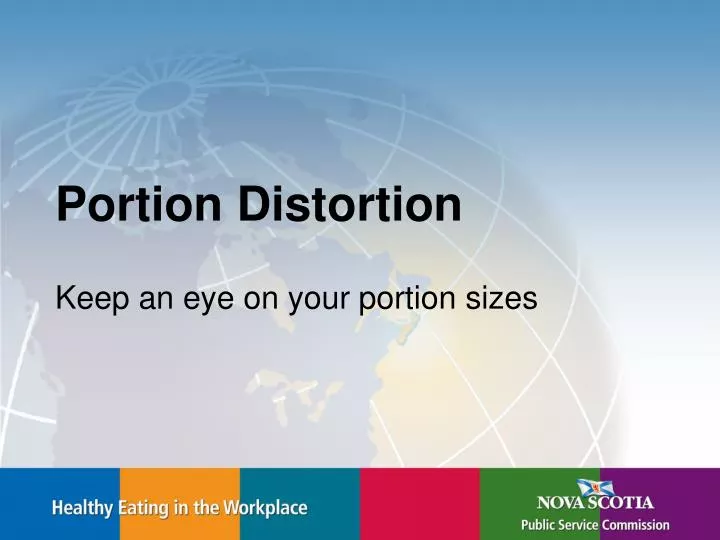 PPT - Portion Distortion PowerPoint Presentation, free download - ID ...