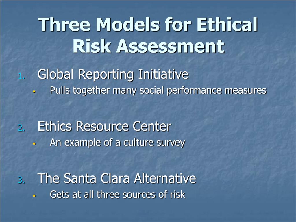 PPT - Ethical Risk Assessment: Crisis-prone or Crisis-prepared II ...