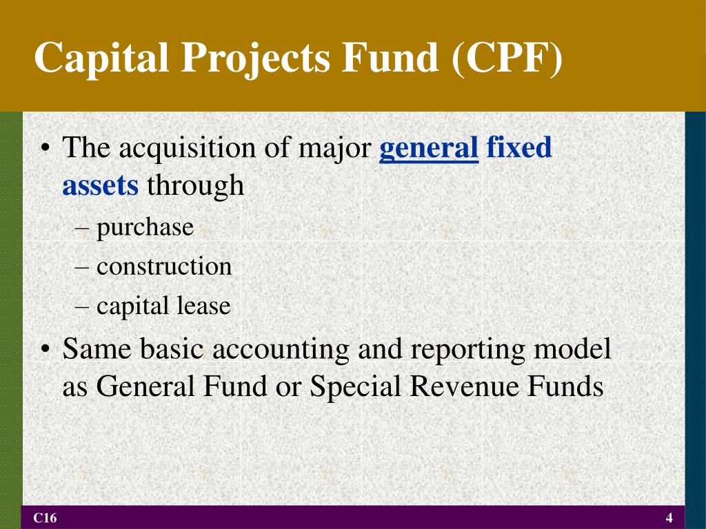 PPT - Special Revenue Funds, Capital Project Funds, Debt Service Funds ...
