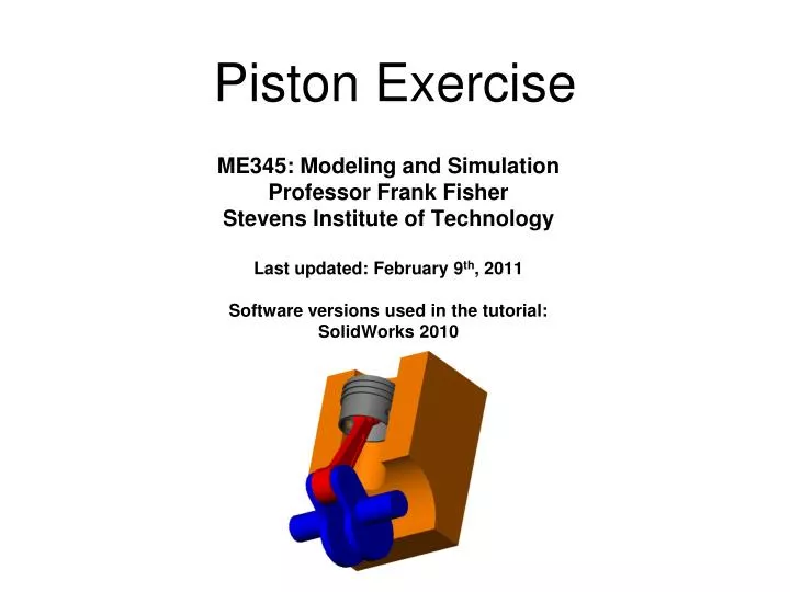 PPT - Piston Exercise PowerPoint Presentation, free download - ID:1746464