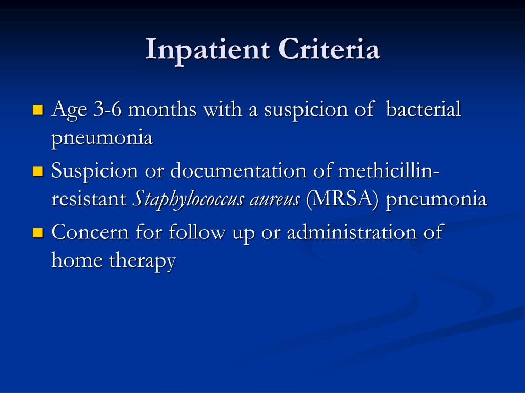 PPT - Management of Community Acquired Pneumonia in Infants and ...