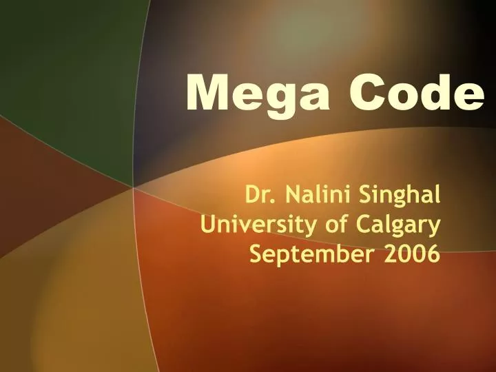 PPT - Mega Code PowerPoint Presentation, free download - ID:1746756