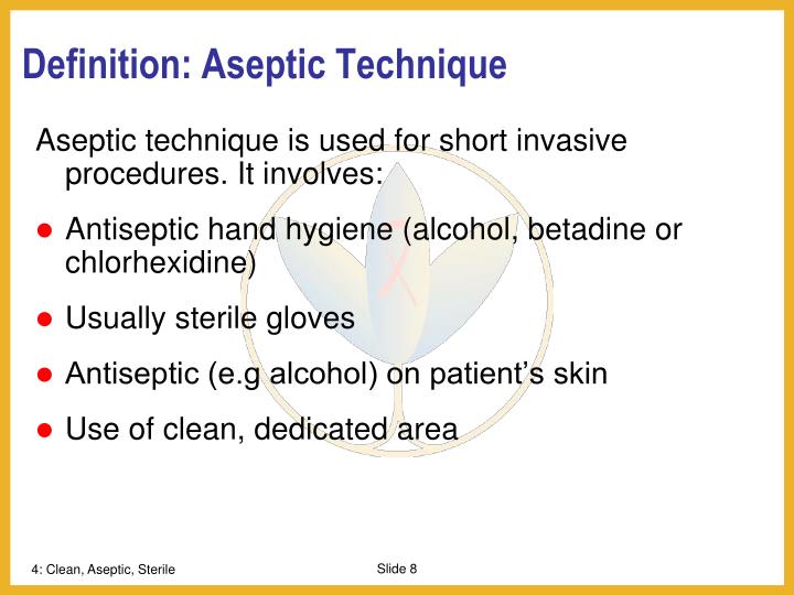 PPT - Clean, Aseptic and Sterile Technique PowerPoint Presentation - ID ...