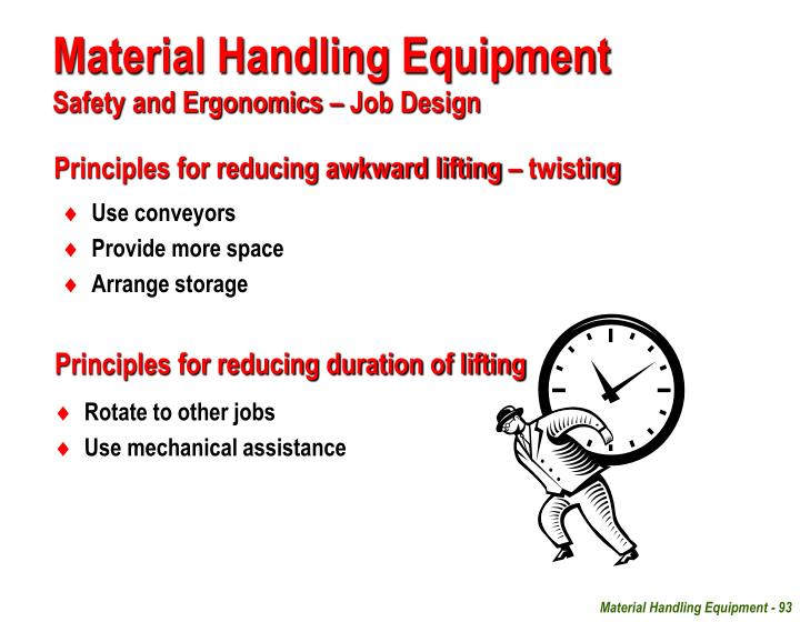 PPT - Facilities Planning - Unit 10 Material Handling Equipment ...