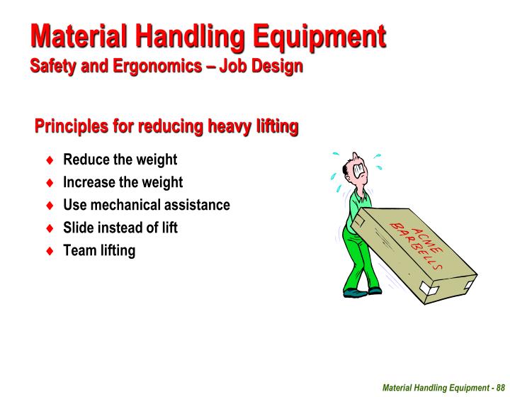 PPT - Facilities Planning - Unit 10 Material Handling Equipment ...