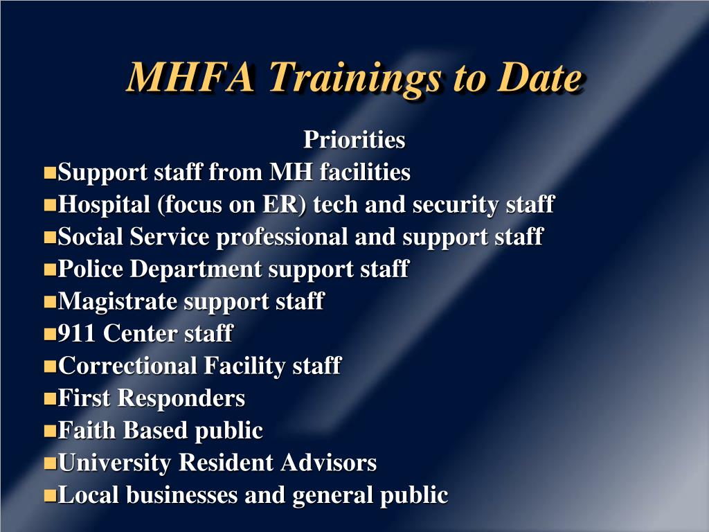 PPT - Mental Health First Aid Carbon-Monroe-Pike Counties PowerPoint ...