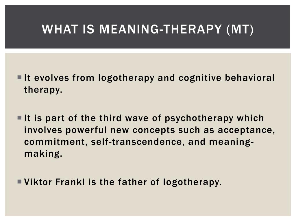 Therapy Meaning