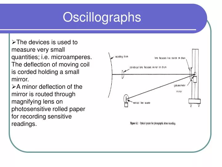 PPT - Oscillographs PowerPoint Presentation, free download - ID:1747339