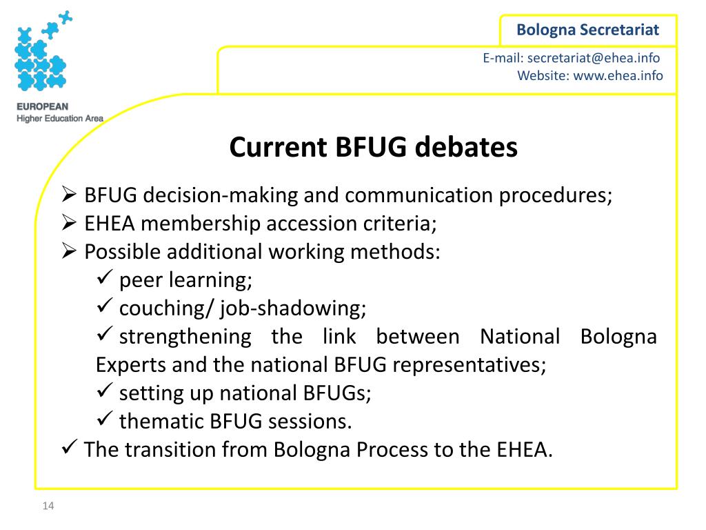 PPT - The European Higher Education Area (EHEA) from the perspective of ...