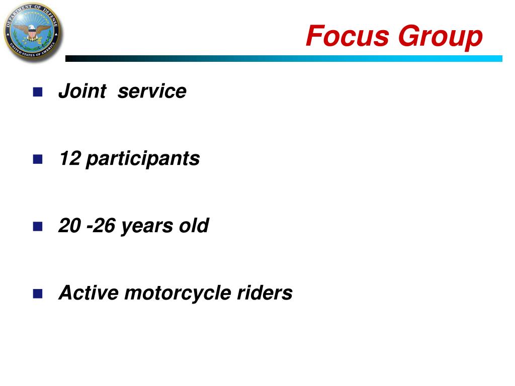 PPT - DoD and Joint Safety Initiatives Motorcycle Mishap Prevention ...