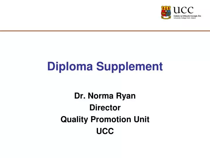 PPT - Diploma Supplement PowerPoint Presentation, free download - ID ...
