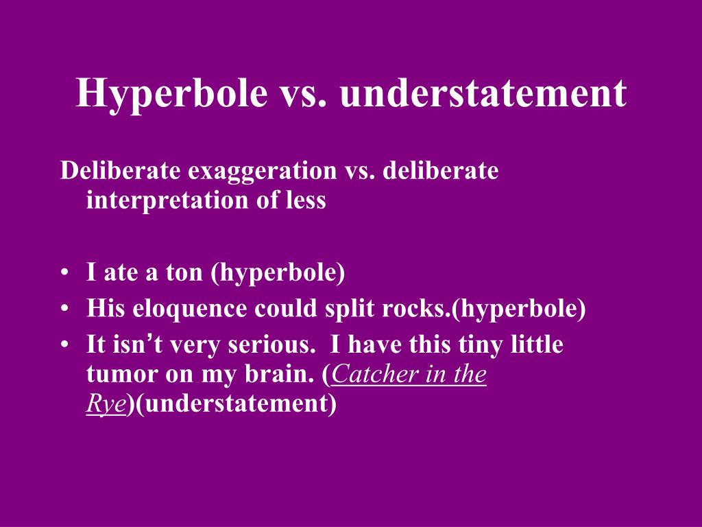 Understatement Examples For Kids