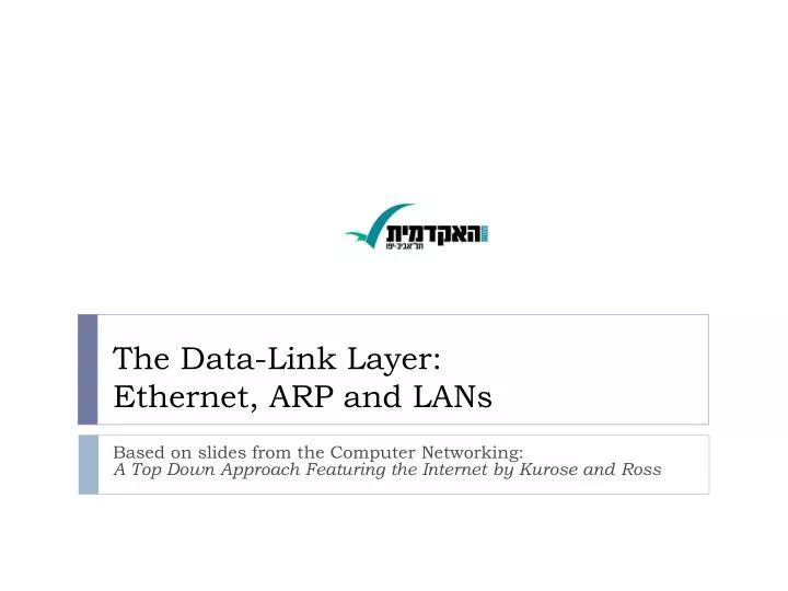 PPT - The Data-Link Layer: Ethernet, ARP and LANs PowerPoint Presentation - ID:1748970