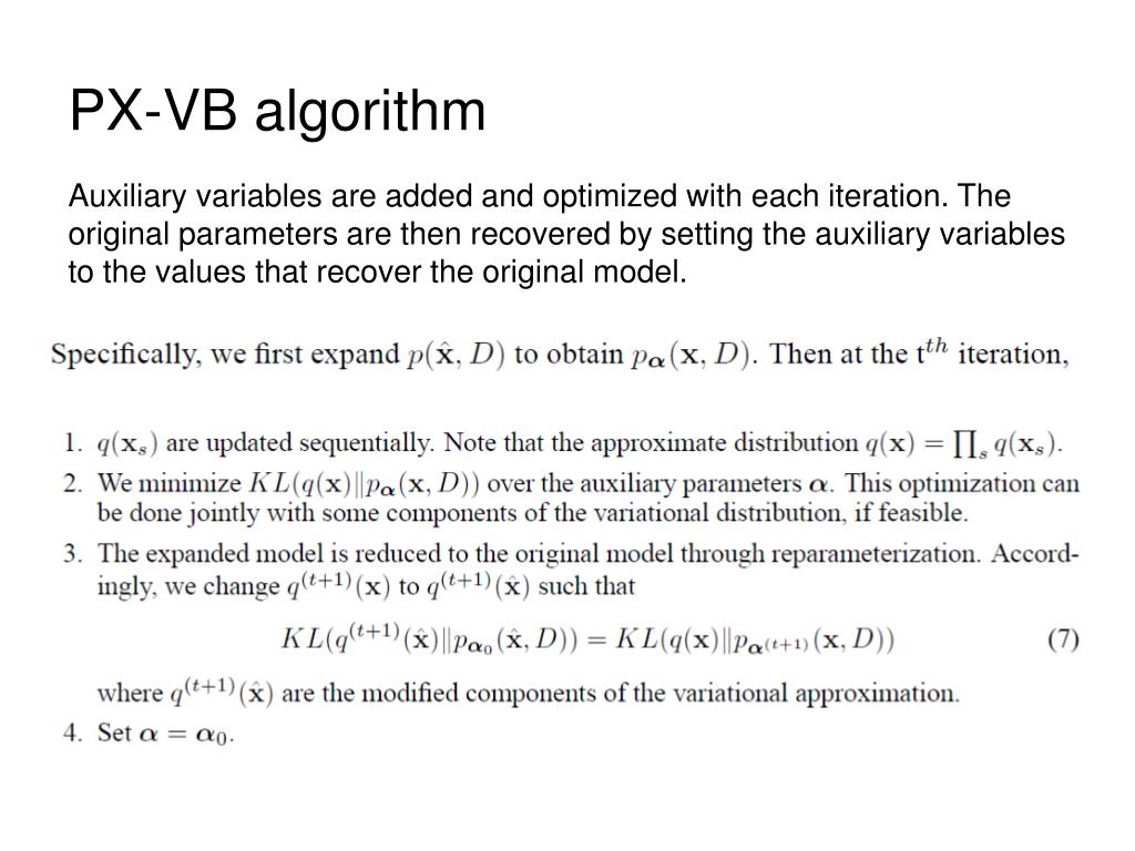 Ppt Parameter Expanded Variational Bayesian Methods Yuan Alan Qi And Tommi S Jaakkola Mit