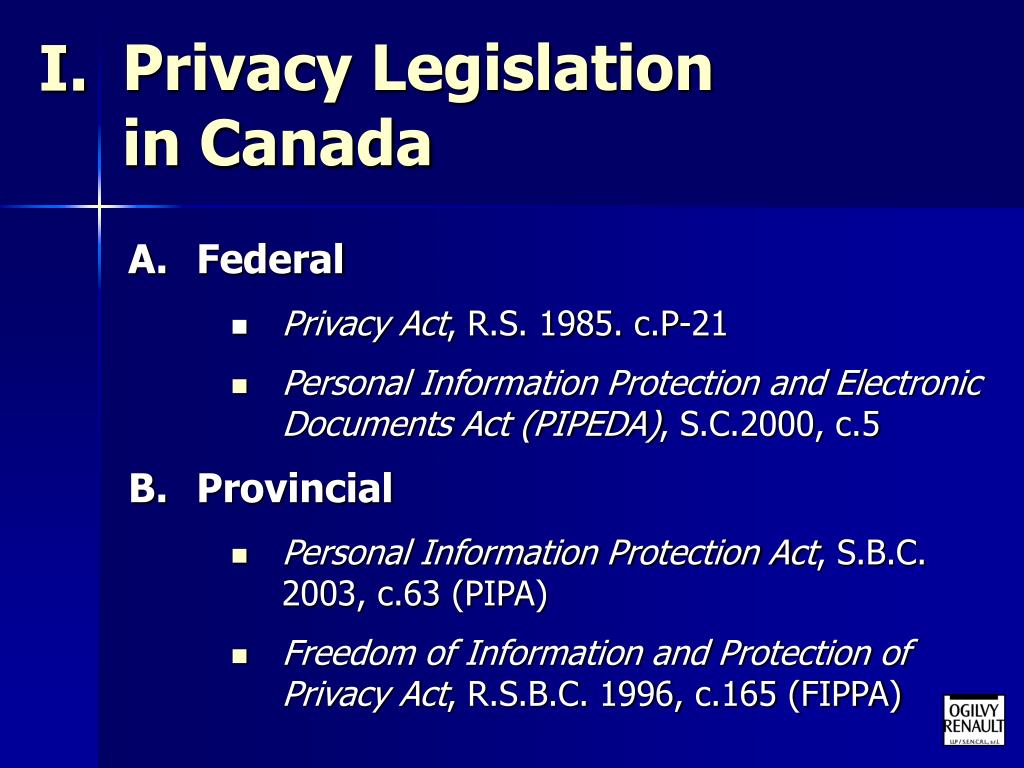 PPT - Internet and Information Technology Law September 18 th – Privacy ...