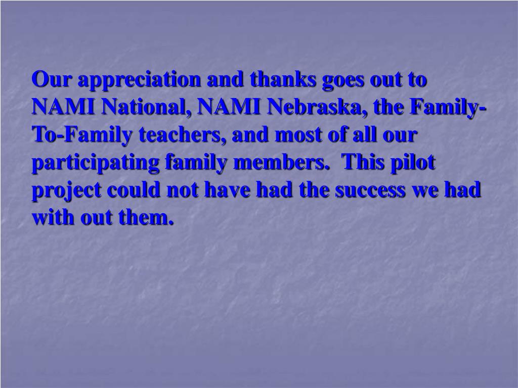 PPT - NAMI Family to Family Education Program in Central Nebraska ...