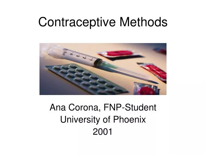PPT - Contraceptive Methods PowerPoint Presentation, free download - ID ...