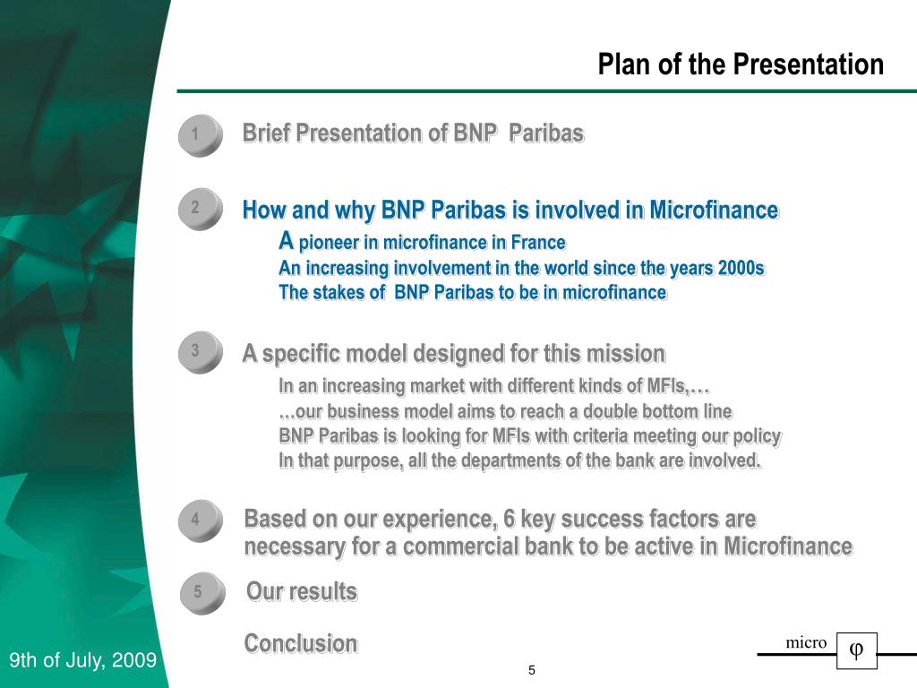 PPT - Microfinance: How to fight poverty when you are a commercial bank ...