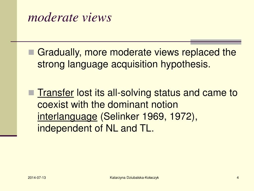 PPT - Introducing SLA of phonology research: a historical perspective ...