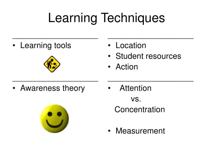 PPT - Learning Techniques PowerPoint Presentation, free download - ID ...