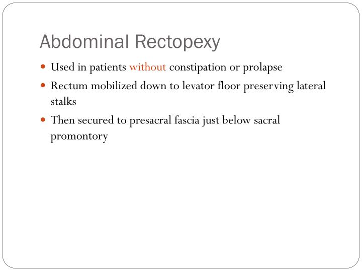 PPT - Rectal Prolapse PowerPoint Presentation - ID:1750345