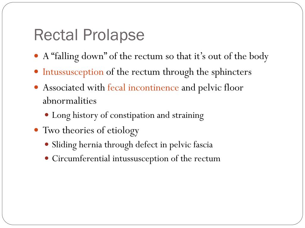 Ppt Rectal Prolapse Powerpoint Presentation Free Download Id 1750345