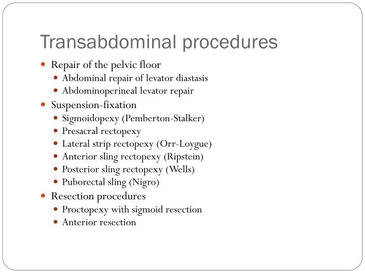 PPT - Rectal Prolapse PowerPoint Presentation - ID:1750345