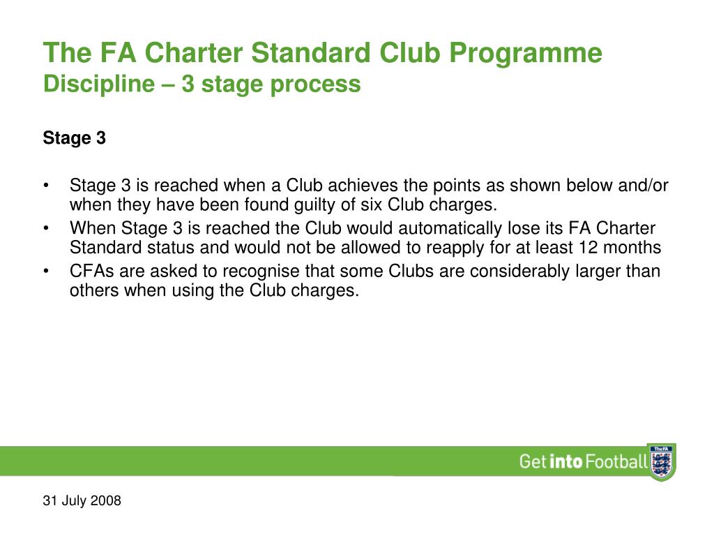 PPT - The FA Charter Standard Club Programme Charter Standard Club ...